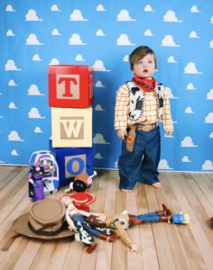DIY Toy Story Photoshoot for two year old birthday