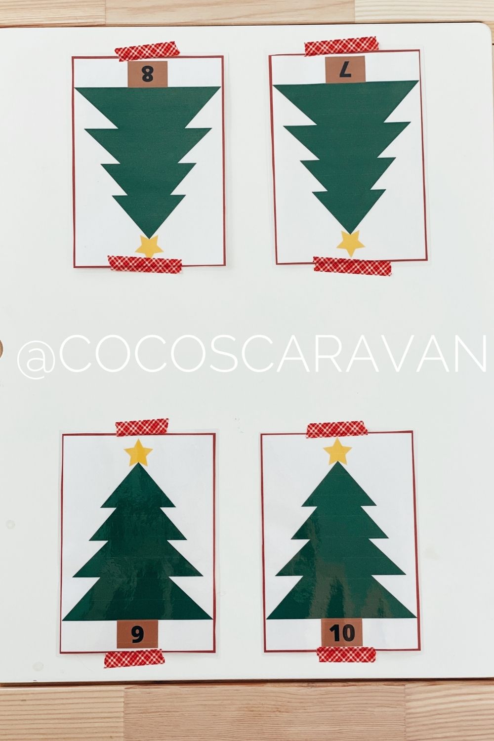 How to make a fun Counting Christmas Sensory Bin - Coco's Caravan