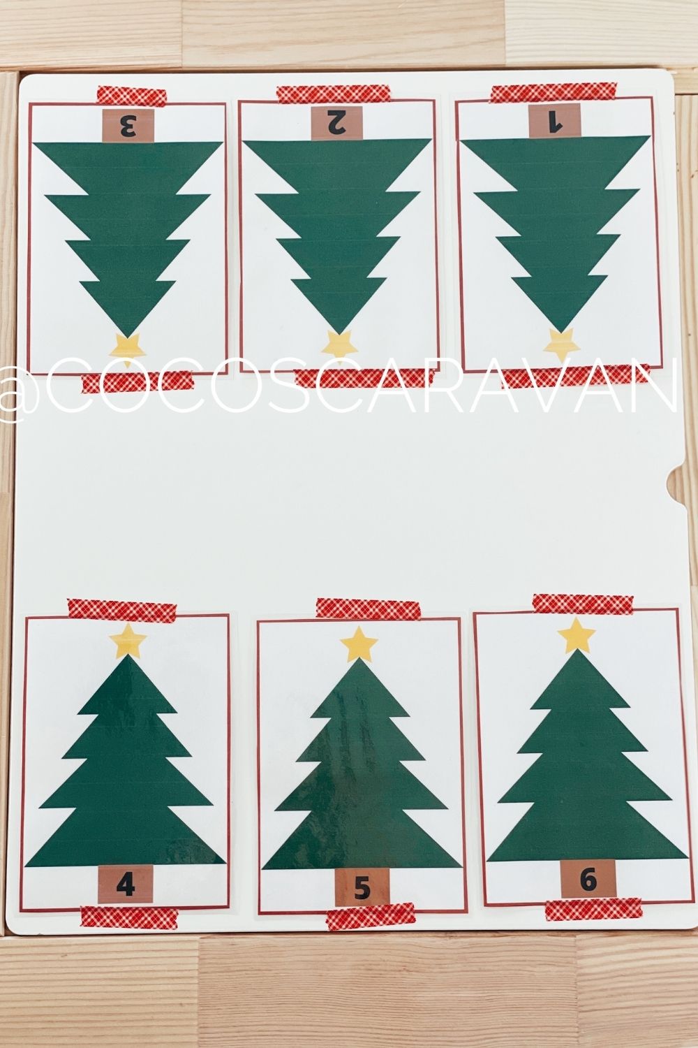 How to make a fun Counting Christmas Sensory Bin - Coco's Caravan