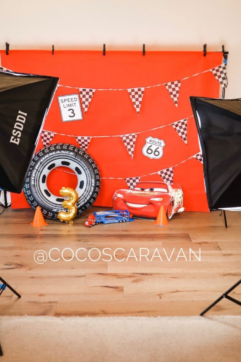 How to do your own Cars theme birthday photoshoot - Coco's Caravan