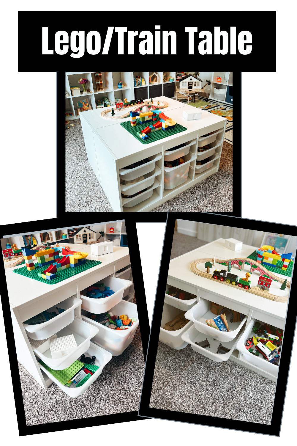 How to build an Ikea trofast activity table - Coco's Caravan
