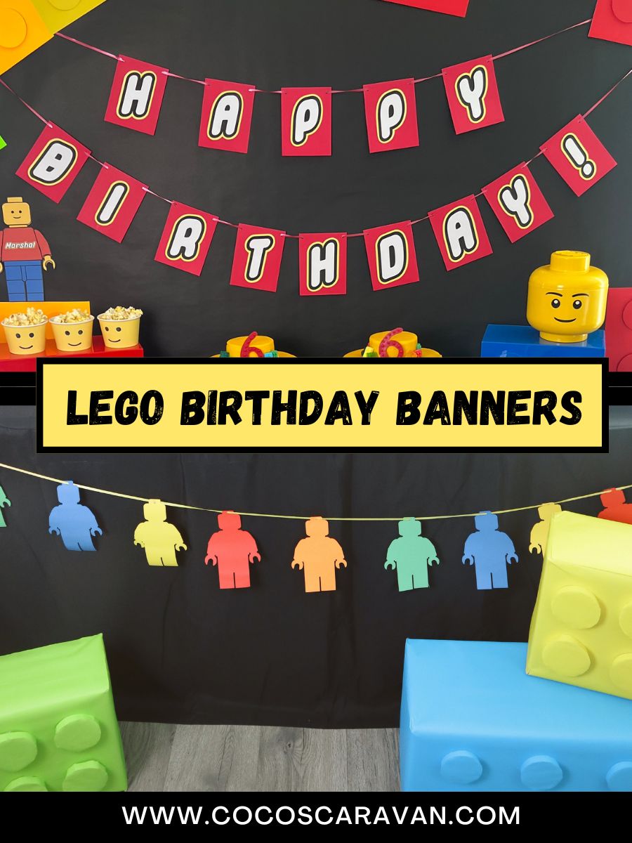 The best Lego birthday decorations - Coco's Caravan