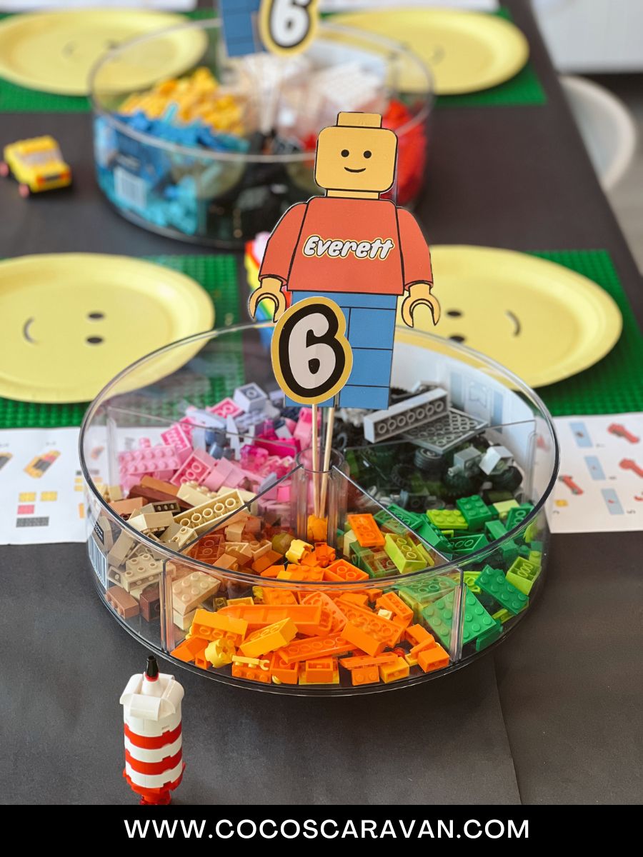 The best Kids Lego party table decorations - Coco's Caravan