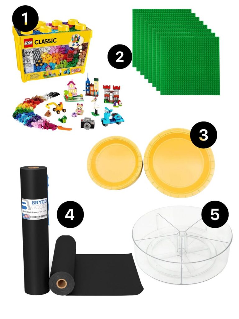 The best Kids Lego party table decorations - Coco's Caravan